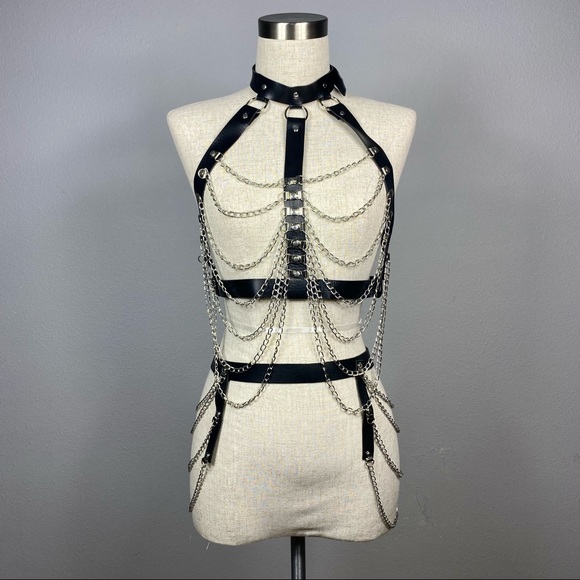 Unlisted | Accessories | Host Pickchest Layered Chain Harness Belt Set ...